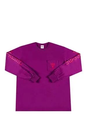 Supreme X South2 West8 Long-sleeve Pocket Tee - Purple