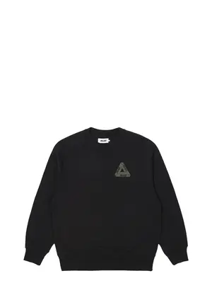 PALACE Tri-ferg Slub Crew - Black