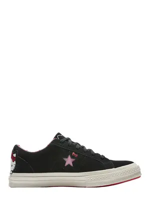 CONVERSE X Hello Kitty One Star Suede Low Top Sneakers - Black