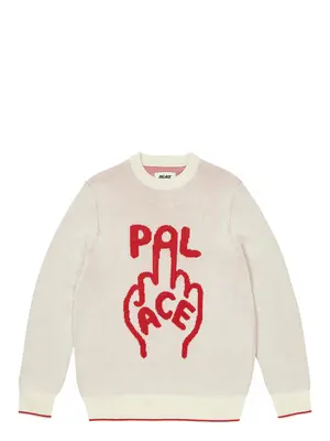 PALACE Finger Up Knit - White