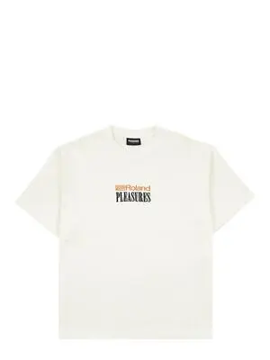 PLEASURES X Roland Heavyweight T-shirt - Cream