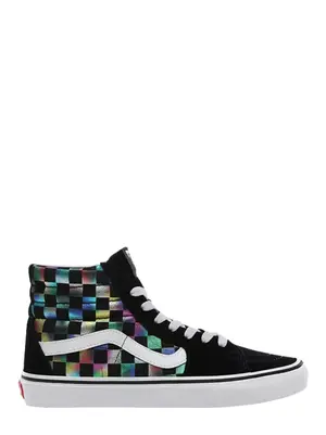 VANS Sk8-hi Iridescent Checkerboard Sneakers - Black