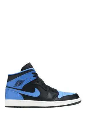 JORDAN 1 Mid 'royal Splatter' Sneaker - Black