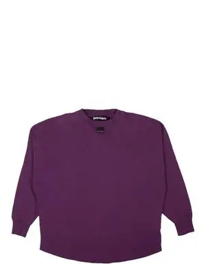 Palm Angels Blurry Logo Over Tee /black - Purple