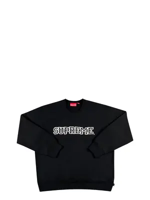 Supreme Shattered Logo Crewneck - Black
