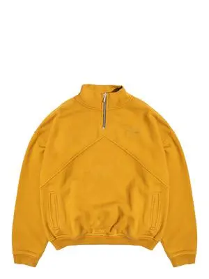 Rhude Quarter Zip Pullover - Yellow