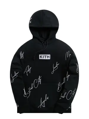 Kith City Script Hooded Sweatshirt - Black