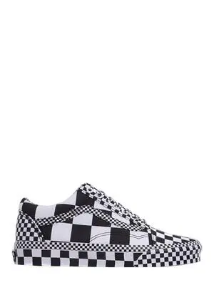 VANS Old Skool Checkerboard Sneakers - Black