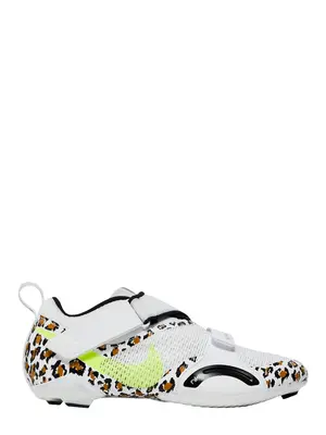 Nike Superrep Cycle Leopard - White