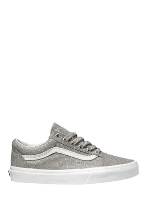 VANS Old Skool Lurex Glitter Sneakers - Silver