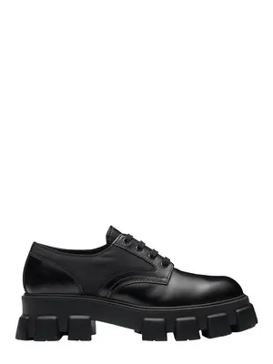 Prada Monolith Lace Up - Black