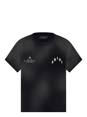 Amiri Vintage Collegiate Tee - Black