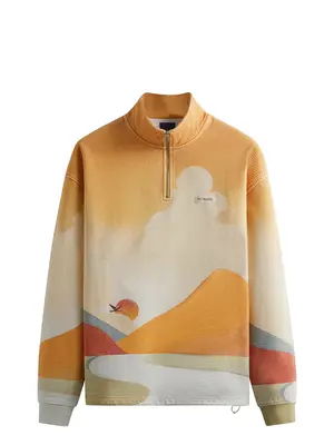 Kith For Columbia Pfg Quarter Zip - Orange