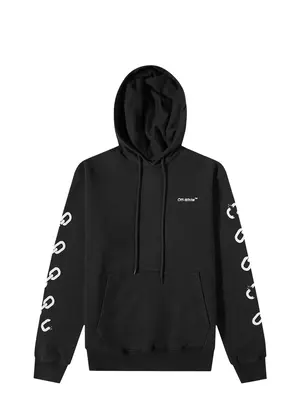 Off-White Chain Arrow Slim Hoodie - Black