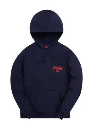 Kith X Coca-cola Ribbon Logo Hoodie - Blue