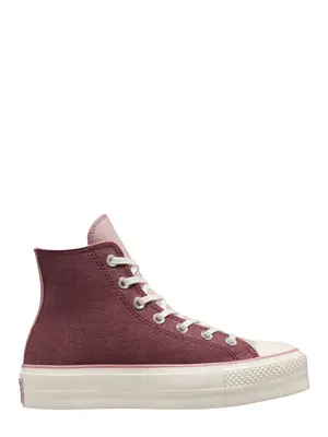 CONVERSE Chuck Taylor All Star Lift Platform High Top Sneakers - Red