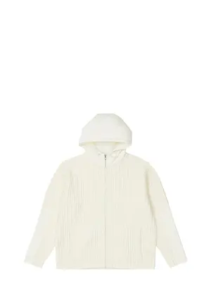 PALACE Marine Zip Hood Knit 'bone - White