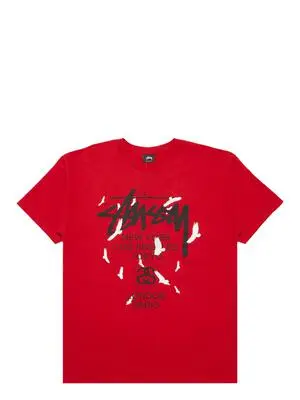 StÜssy World Tour Birds Tee - Red