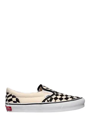 VANS Classic Slip-On Twist Warp Checker White