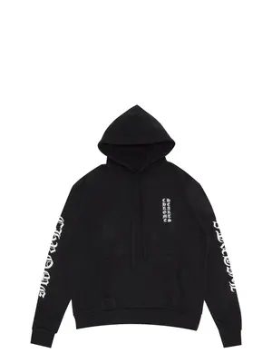 Chrome Hearts Plus Cross Allover Print Horseshoe Logo Hoodie - Black