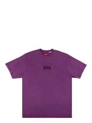 Supreme Acid Wash Short-sleeve Top 'plum' Purple