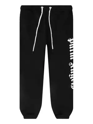 Palm Angels Side Logo Sweatpants /white - Black