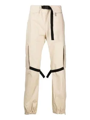 Off-White Cotton Cargo Pants - Brown