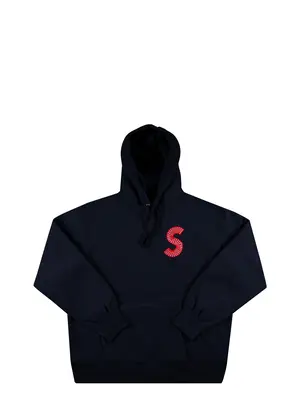 Supreme Logo Hooded Sweatshirt - Blue