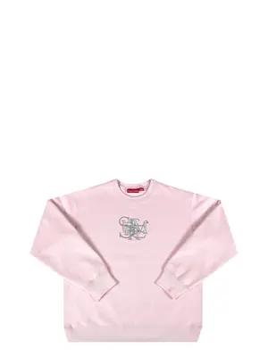 Supreme Overlap Crewneck - Pink