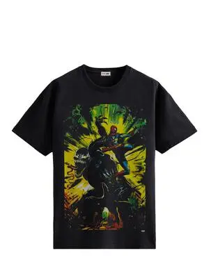 Kith For Spider-man Venom Battle Vintage Tee - Black