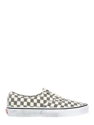 VANS Authentic Washed Checkerboard Sneakers - Grey