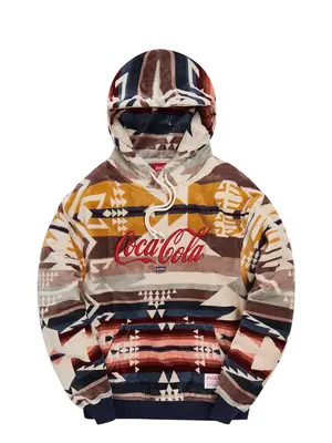Kith X Coca-cola X Pendleton Terry Williams 3 Hooded Sweatshirt - Cream
