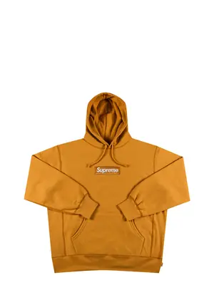 Supreme Box Logo Hooded Sweatshirt - Yellow