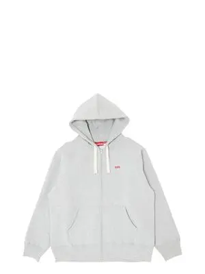 Supreme Drawcord Zip Up Hooded Sweatshirt - Grey