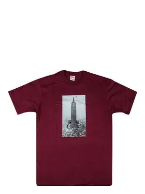 Supreme Mike Kelley The Empire State Building T-shirt 'burgundy' Red
