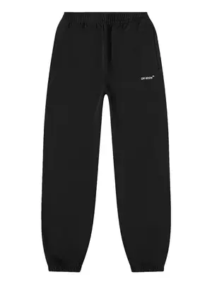 Off-White Diag Helvetica Slim Sweatpant - Black