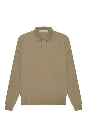 Fear Of God Knit Long-sleeve Polo - Green