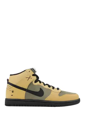 Nike Dunk High Premium Sb 'chrome Ball' Sneakers - Tan