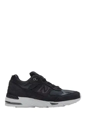 NEW BALANCE 991 Made In England Reptile Sneakers - Black