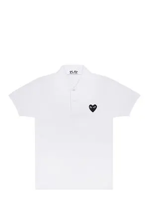 Play Comme Des Garcon Polo T-shirt - White