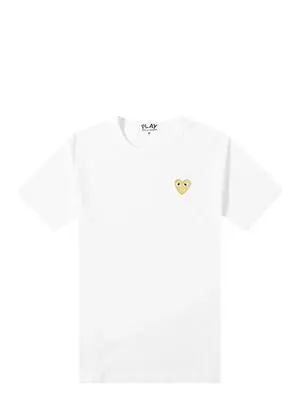 Play Comme Des Garcon Heart Logo Tee - White