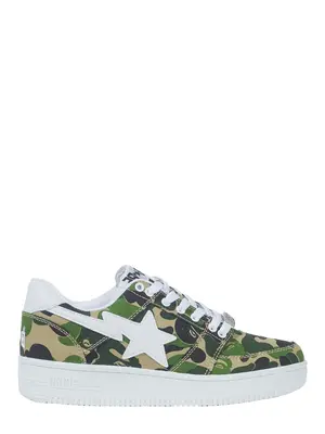 A BATHING APE Bapesta Low 'abc Camo Sneakers - Green