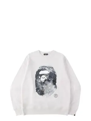 A BATHING APE Ape Head Moon Crewneck
