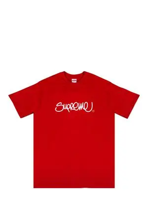 Supreme Handstyle Tee 'red' Red
