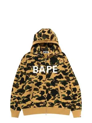 A BATHING APE 1st Camo Balaclava Full Zip Hoodie - Yellow
