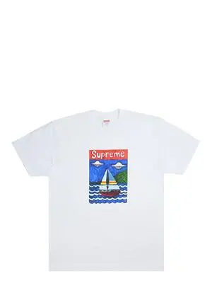 Supreme Sailboat Tee - White
