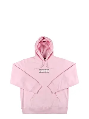 Supreme X Burberry Box Logo Hooded Sweatshirt - Pink