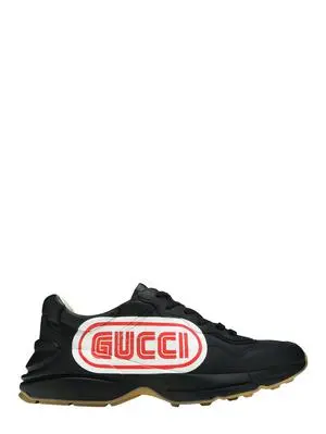Gucci Rhyton Printed Sneakers - Black