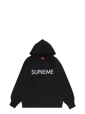 Supreme Capital Hooded Sweatshirt - Black