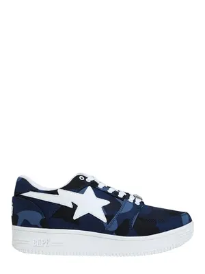 A BATHING APE Sta Canvas Low Sneakers - Blue
